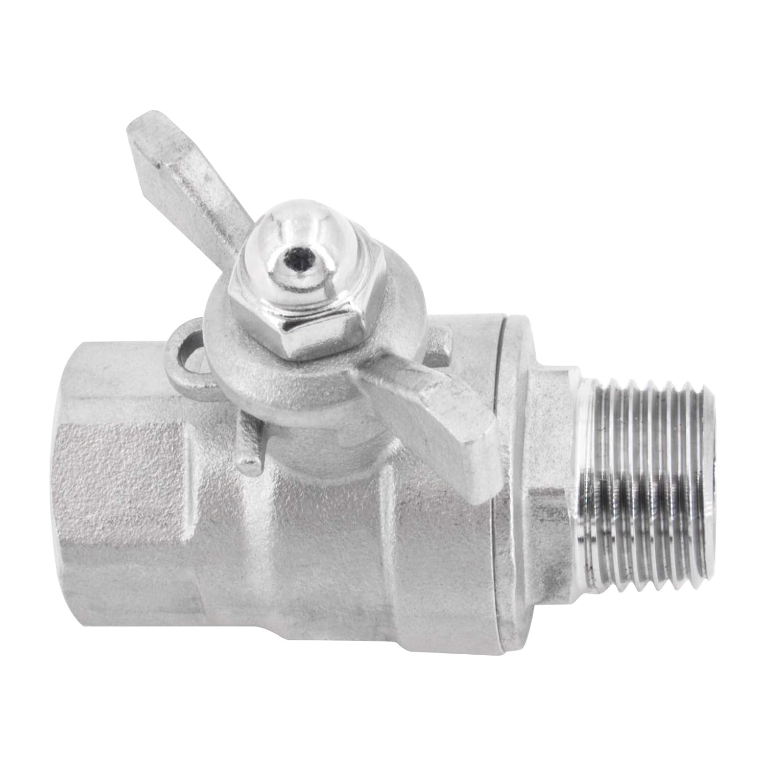 1 “stainless steel ball valve with wing handle, full passage, two ...