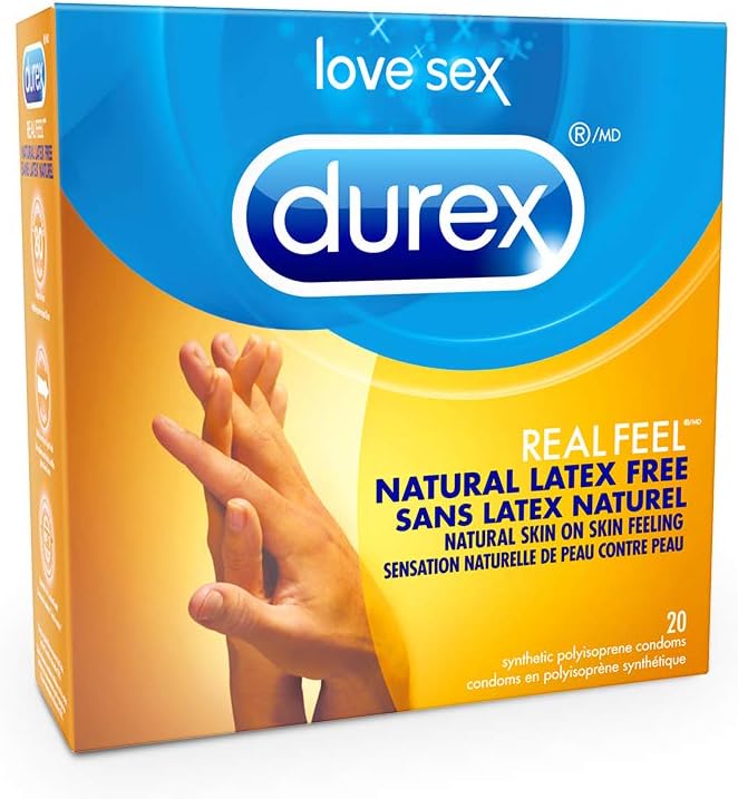 Durex Quality Condoms, Realfeel,Natural Latex Free, 20 Count: Amazon.ca ...