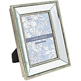 Amazon.com - Laura Ashley 4x4 Silver Beveled Mirror Picture Frame ...
