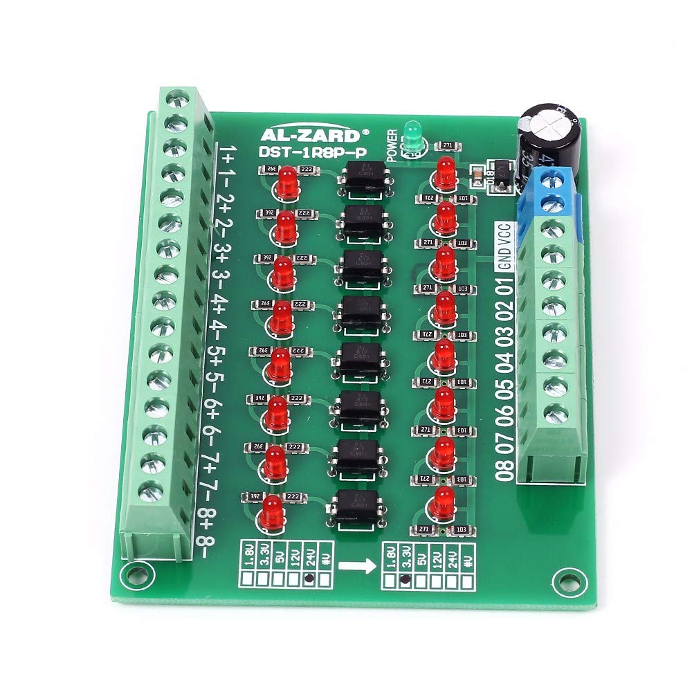 Icstation 8 Channel Voltage Level Translator PNP NPN PLC Signal ...