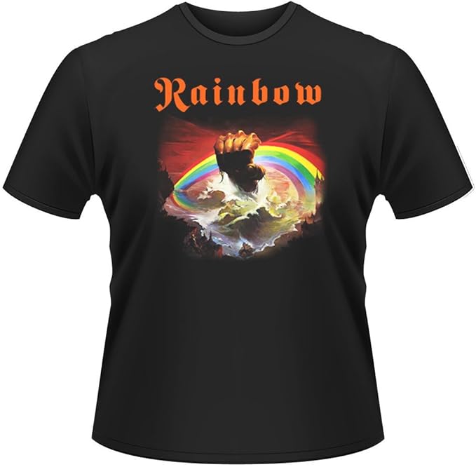 Amazon.com: Rainbow Rising Ritchie Blackmore Rock Official Tee T-Shirt ...