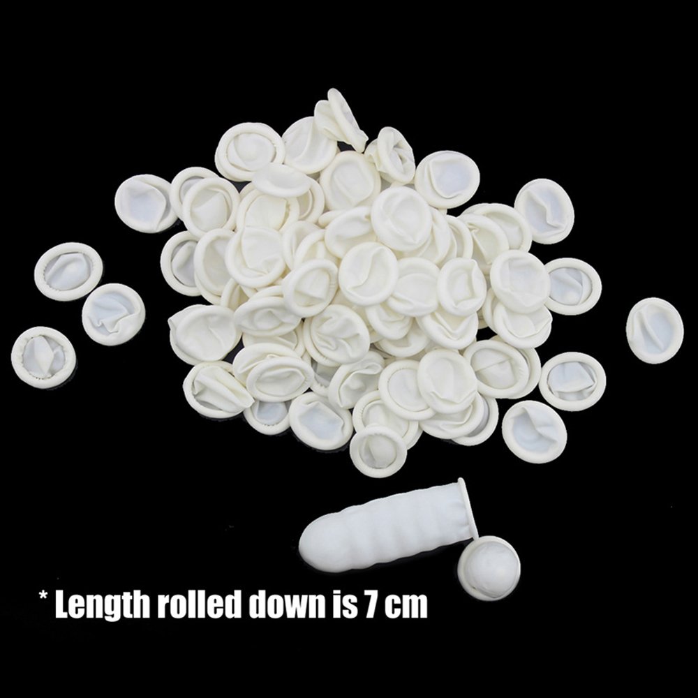 Latex Finger Cot Disposable Finger Caps Rubber Fingertips Protector as ...