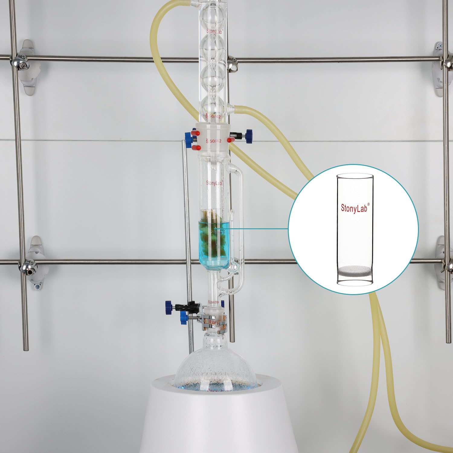 Stonylab Glass Extraction Thimble, Medium Porosity Borosilicate Glass ...