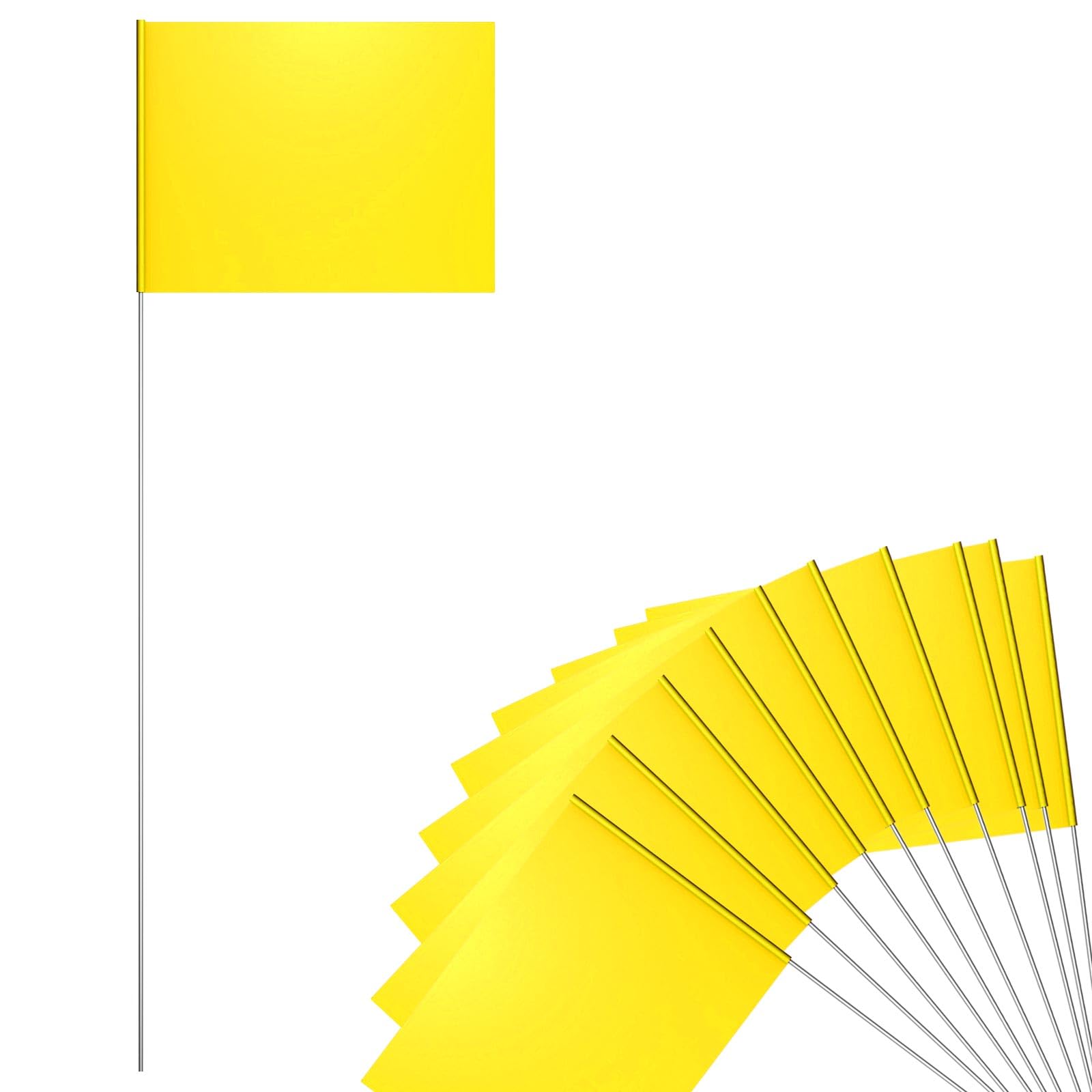 Mua AIRAJ 20 Pack-Yellow Marking Flags for Lawn,4"-5"-15"Lawn Flags Markers Landscape Flags，Yard ...