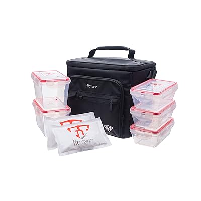 Buy Fitmark Locker Midnight Meal Prep Insulated Bag with BPA Free ...