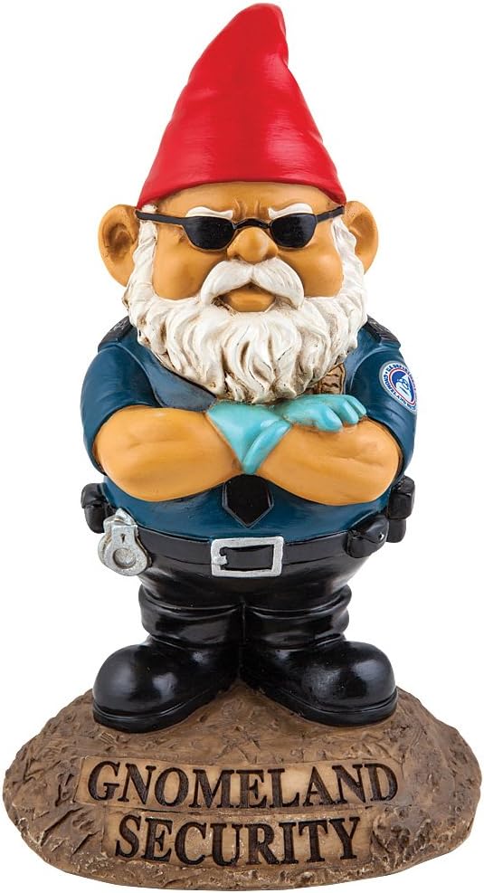 Bigmouth Inc Gnomeland Security Garden Gnome: Amazon.co.uk: Toys & Games