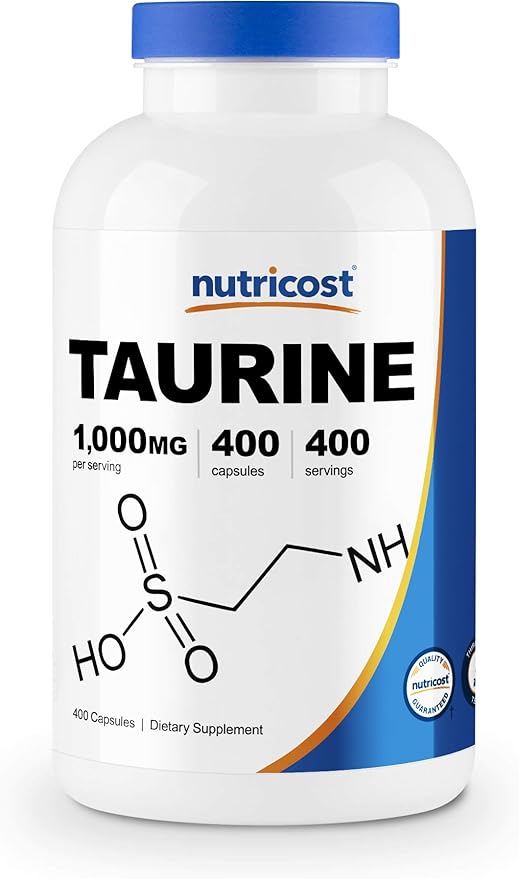 Amazon.com: Nutricost Taurine 1000mg, 400 Capsules: Health & Personal Care