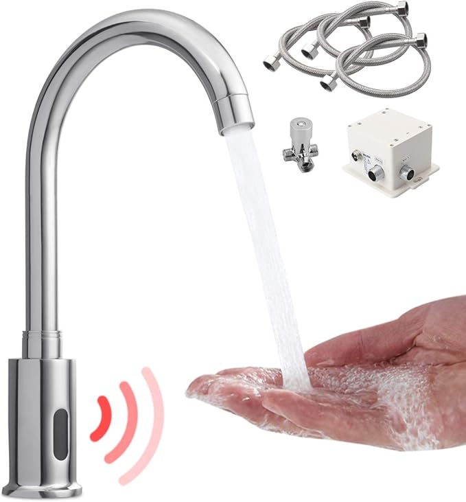 Gimify Touchless Kitchen Faucet Kitchen Sink Motion Sensor Smart Faucet ...