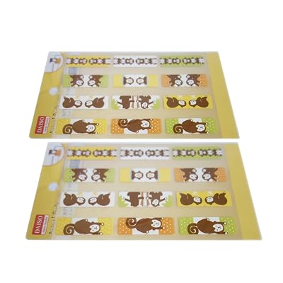 Daiso Japan 2 Packs of Cute Sticker Bookmark Sticky India | Ubuy