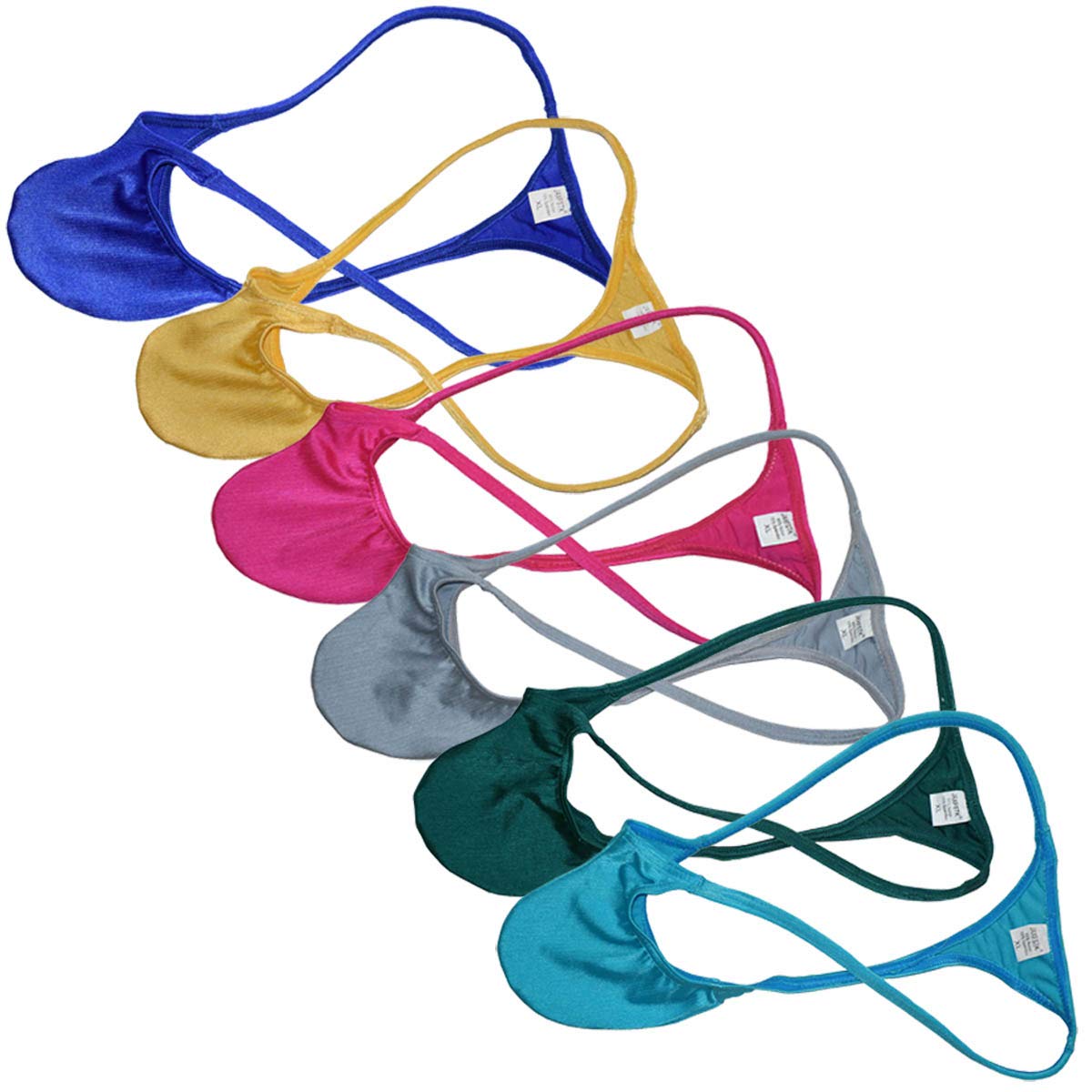 Buy Jaxu Men's Pouch Micro Thong Drawing Mini String Bikini T-Back Sexy ...