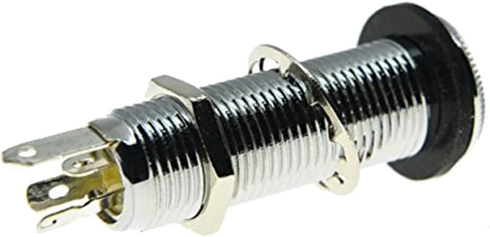 KAISH Stereo Copper Guitar Bass 1/4″ Barrel Jack Cylinder Input Output ...