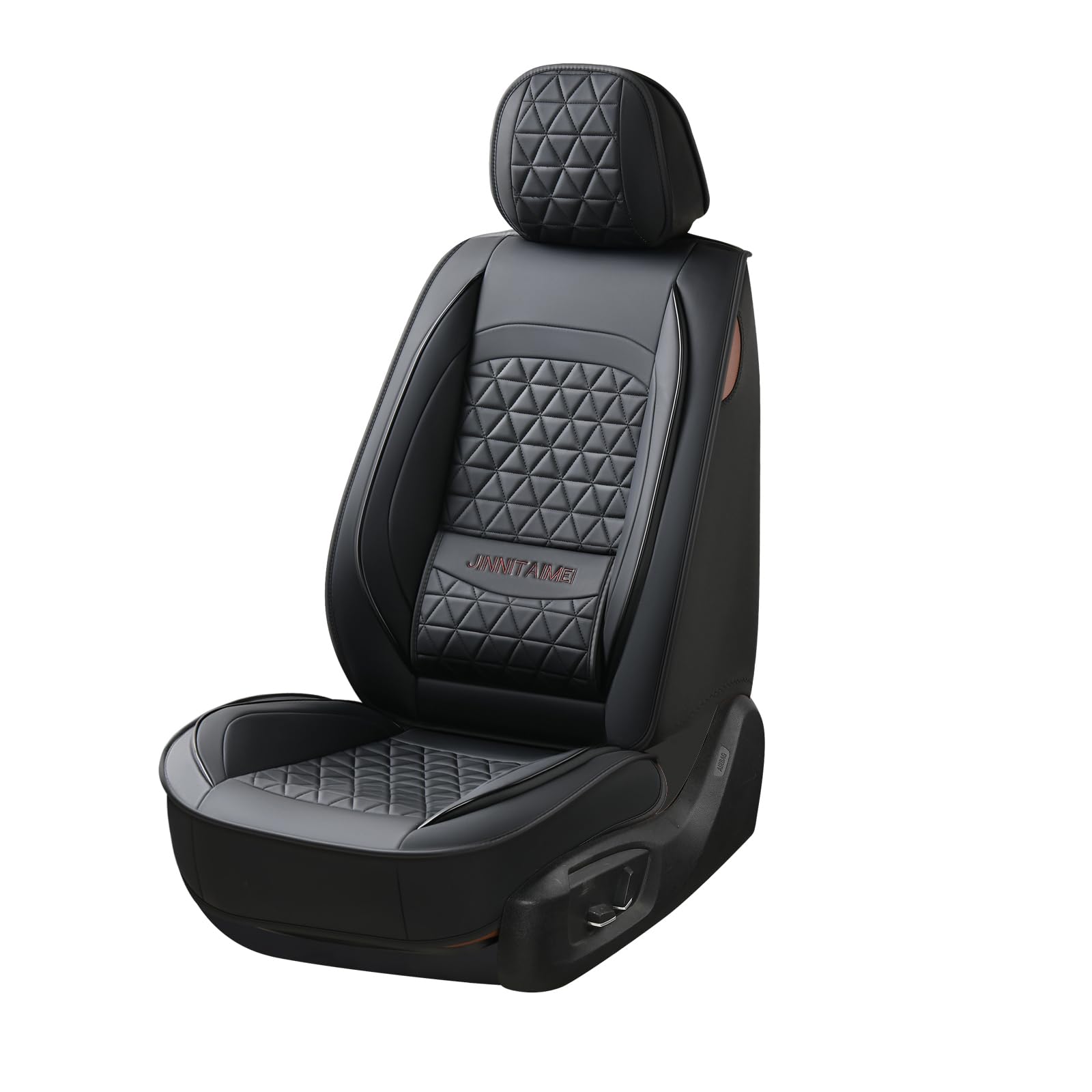 JINITAIMEI Sportnamic Quilted Leather Car Seat Covers, Front Seat ...