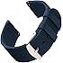 Amazon.com: OLLREAR Canvas Watch Strap Replacement Woven Fabric Watch ...