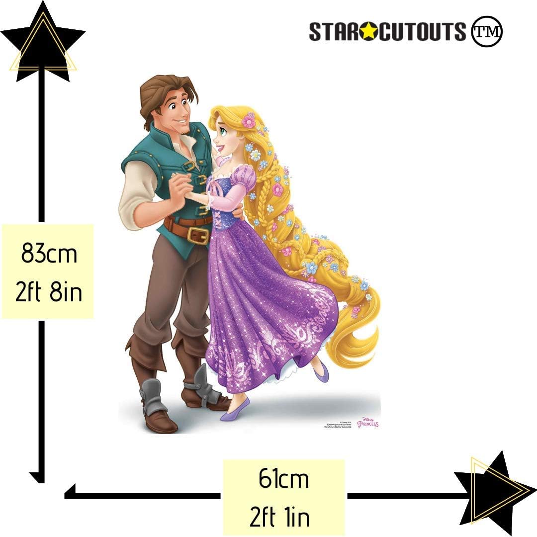 STAR CUTOUTS SC1354 Disney Princess Rapunzel and Prince Flynn Rider ...