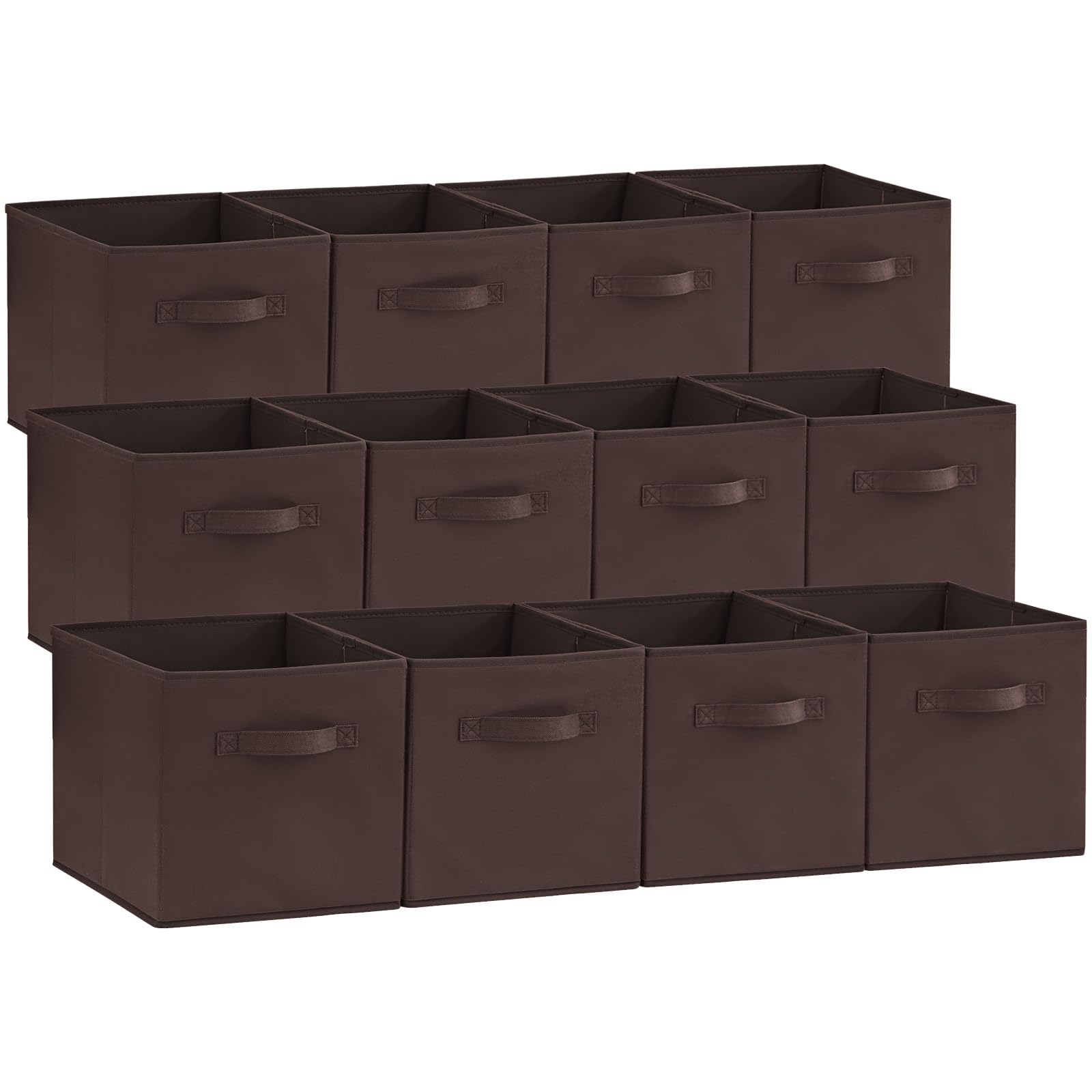 Lifewit 12 Packs Storage Cubes, 11 Inch Cube Storage Bins, Foldable ...