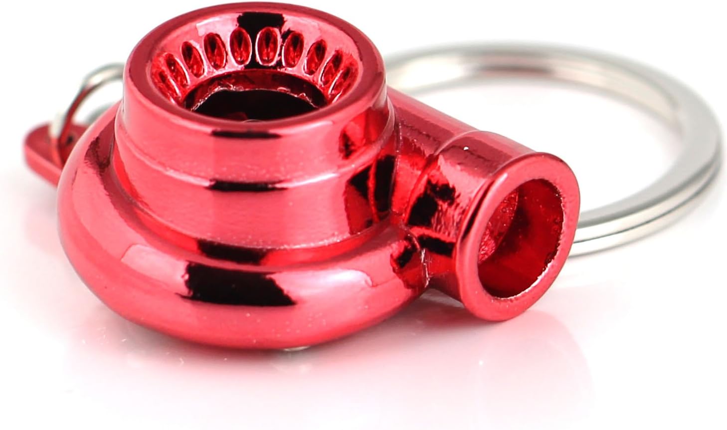 Amazon.com: maycom Spinning Turbo Keychain Keyring Turbocharger Turbine ...