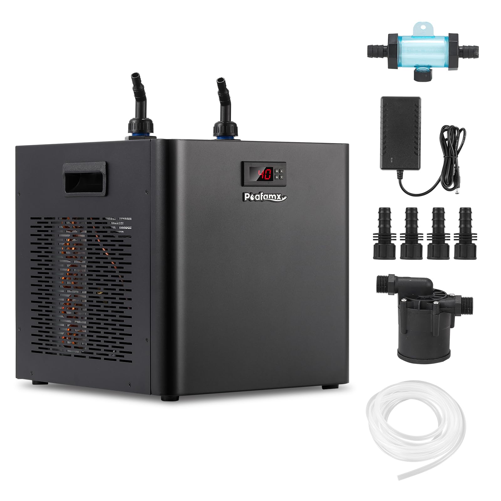 Poafamx 1/2HP Water Chiller for Cold Plunge, Ice Bath Chiller Kit with ...