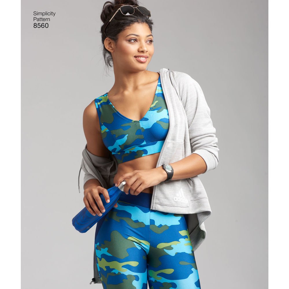 Mua Simplicity US8560A Lined Women's Sports Bra Sewing Patterns, Sizes ...