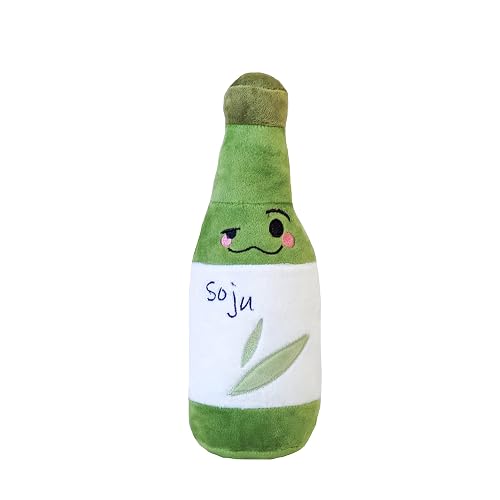 Korean Soju Bottle Plush Toy 10 inches Soft Cute Design for Gift Party ...