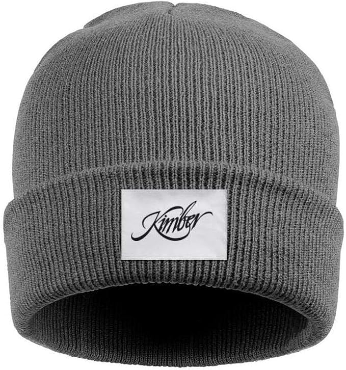 Kimber Logo Mens Knit Cap Stretchy&Soft Knit Caps tuke Vintage at ...