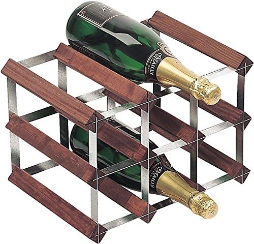 RTA 9 Bottle Traditional Wine Rack-Fully Assembled-Dark Pine (FSC ...