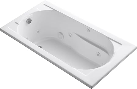 KOHLER K-1357-H-0 Devonshire 5-Foot Whirlpool, White - Freestanding ...