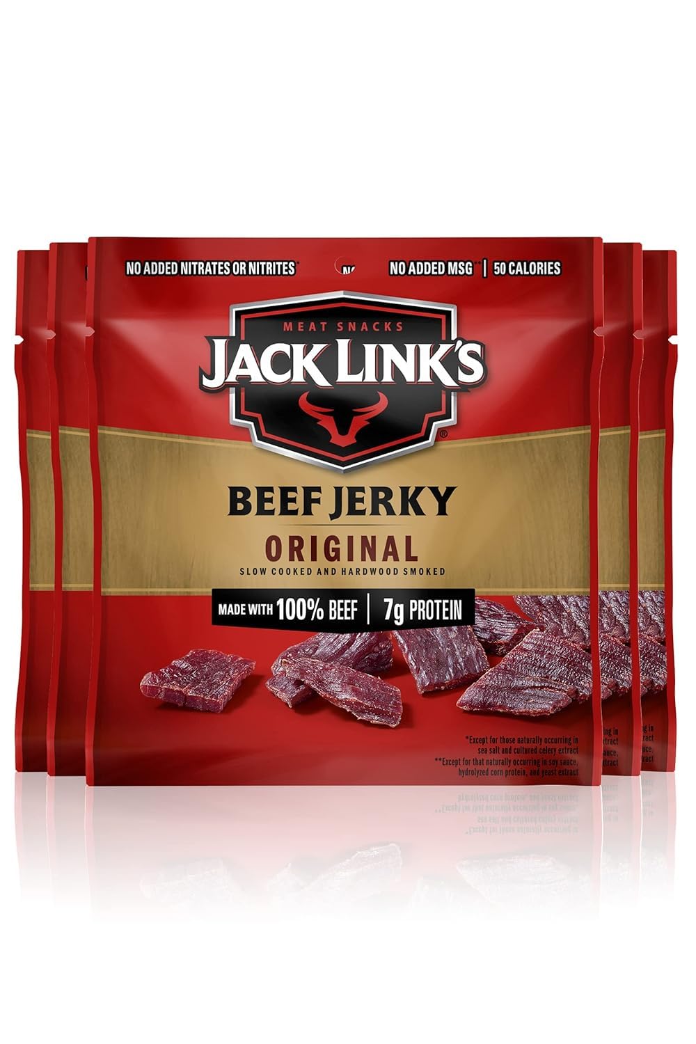 Jack Link's Beef Jerky, Original - Flavorful Meat Snack for Lunches ...