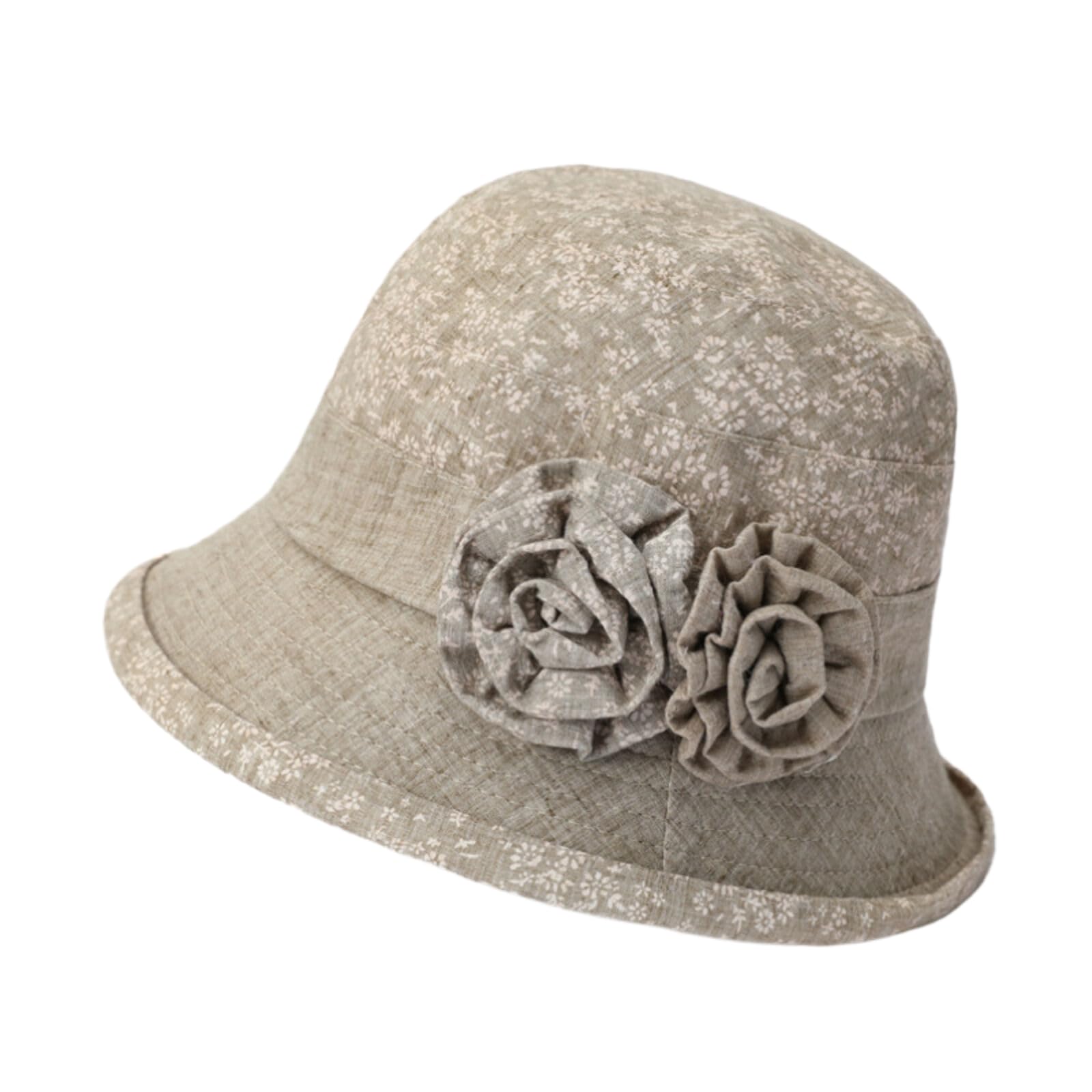 YEKEYI Women's Cotton Linen Bucket Hat Big Brim Hat Summer Sun Beach ...