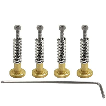 Leveling Spring Knob Component Kit, YuCool 4 set of M3 Screw Knob with ...
