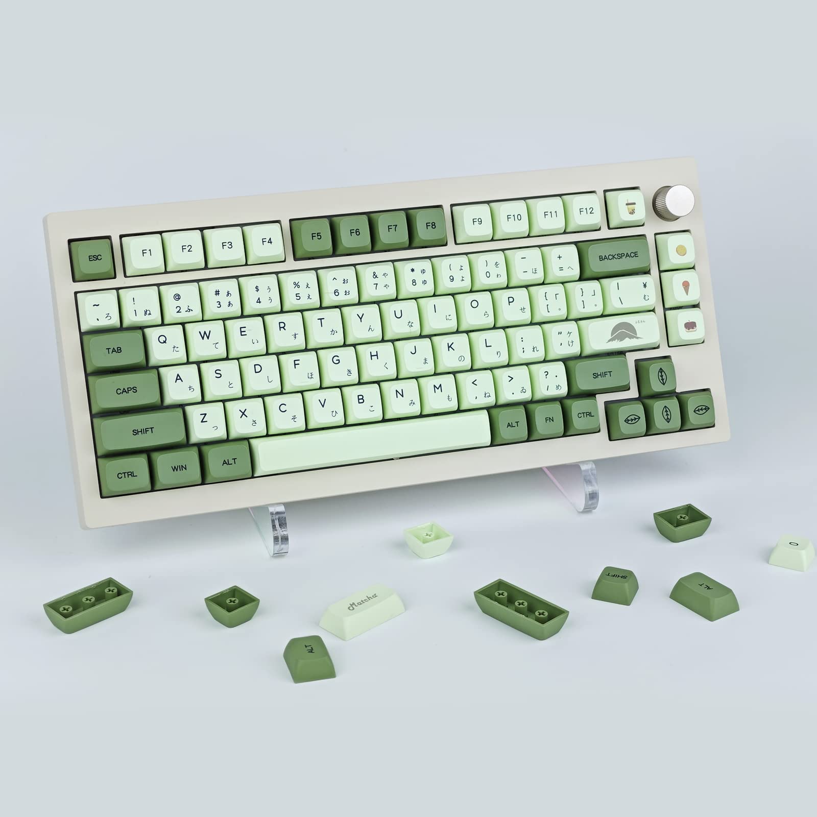 Mua JOLINTAL Green Japanese Keycaps, 124 Keys PBT Keycaps XDA Profile ...