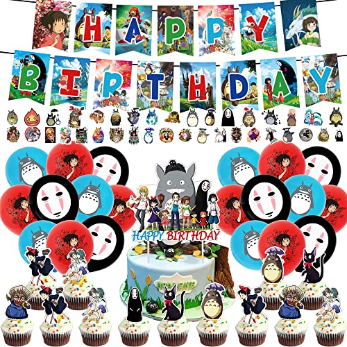 Ghibli Birthday Party Supplies Ghibli Themed Party Decorations Set ...