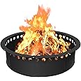 Amazon.com : TUSGENK 39 inch Fire Pit Ring for Outside, Large Smokeless ...