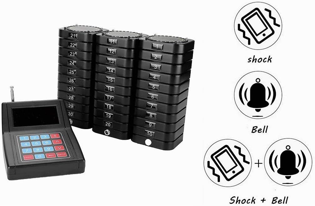Bewinner Wireless Calling Pager Queuing System Restaurant Pagers ...