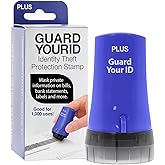 Plus Guard Your ID Roller Stamp, Blue : Kespon Guard Your ID Roller ...