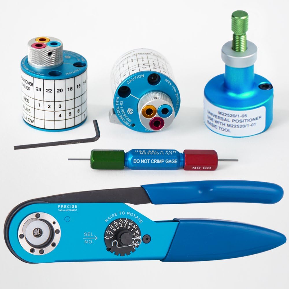 Precisetool YJQ-W2A (M22520/1-01) Crimper &G125(M22520/3-01) Gage & TH1A (M22520/1 - 02 ...