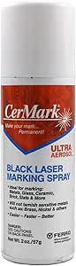 Amazon.com: CerMark Ultra Laser Marking Aerosol, 2oz : Arts, Crafts ...