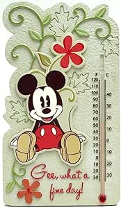 Amazon.com : Disney Mickey Mouse Thermometer Indoor Outdoor : Mickey ...