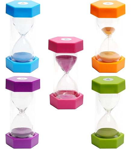 Time Timer 60 Min Sand Timer, Round W Plastic Cover, Count Down Sand ...