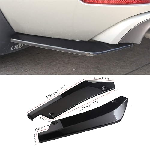 Universal Car Body Kit Universal Front Bumper Lip + Side Skirts + Rear ...