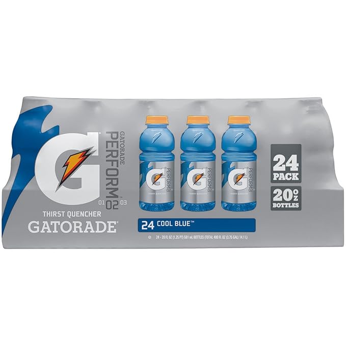 Amazon.com : Gatorade Cool Blue - 20 oz. bottles - 24 pk. by Gatorade ...