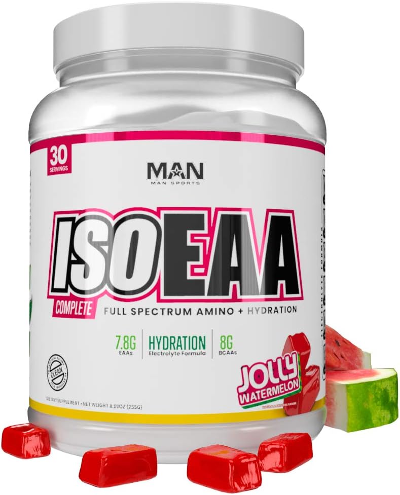 Man Sports ISO-EAA 30 Servings Jolly Watermelon, 700 g – BigaMart