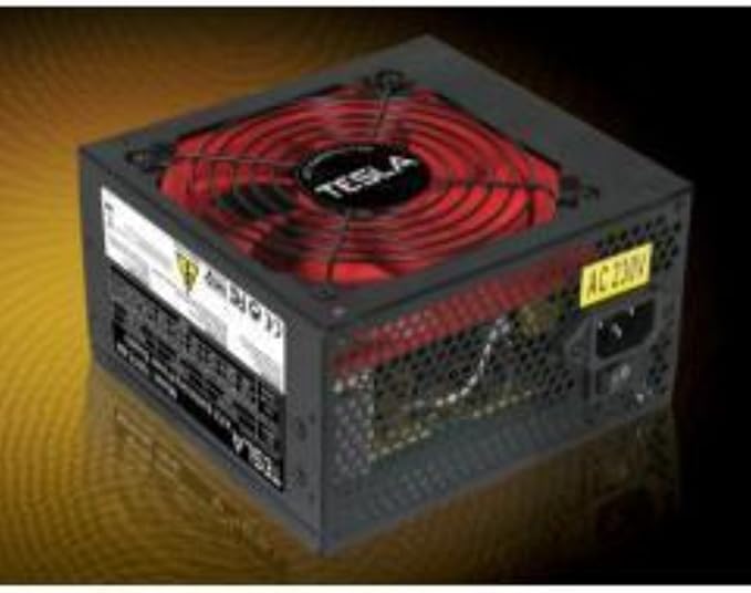Tesla 500W 230V Silent Operation PC Power Supply Unit - Black: Amazon ...