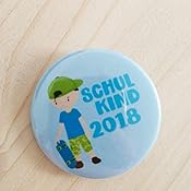 Polarkind Button Anstecker Schulkinder Geschenk zum Schulanfang 38mm Handmade 30er Spar-Set ...