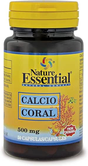 Calcio coral 500 mg. 50 capsulas: Amazon.es: Salud y cuidado personal