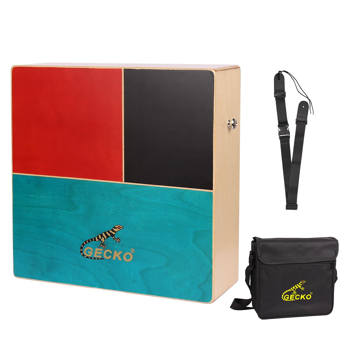 GECKO Cajon, Cajon Drum, Portable Cajon - Dual-Sided Design | One Side ...