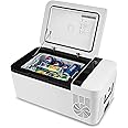Amazon.com: COSTWAY Compact Car Freezer, Portable Travel 12V Fridge ...
