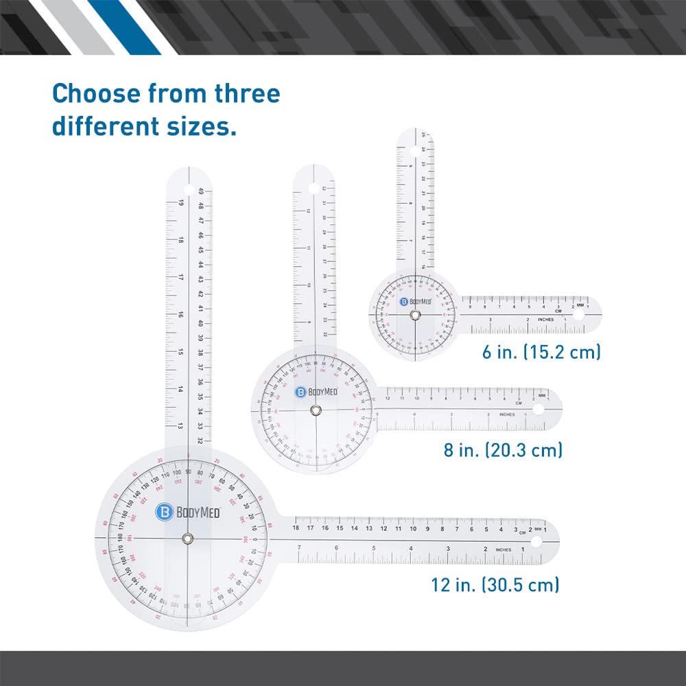 Mua BodyMed 12 Inch Medical Spinal Goniometer Measurer – 360° ISOM ...