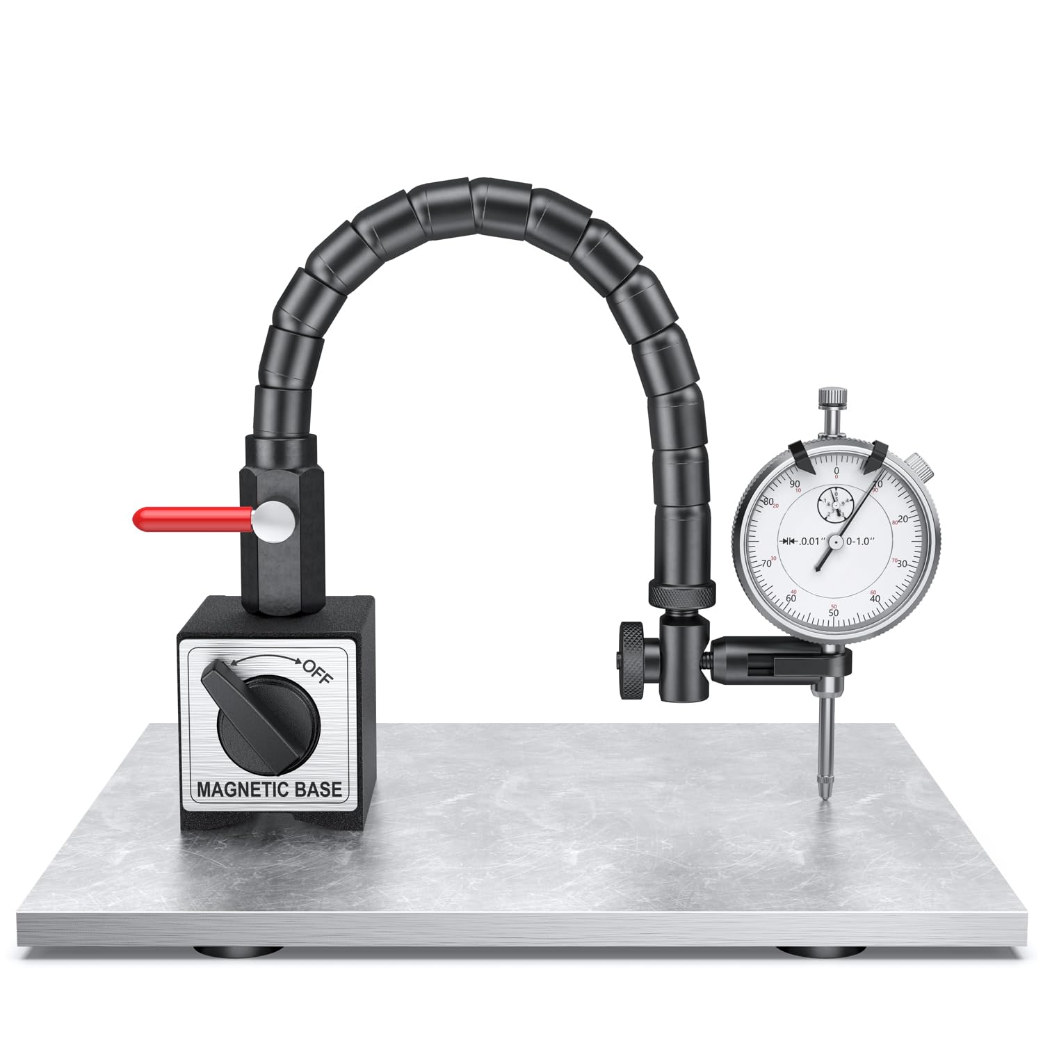 HDLNKAK Dial Indicator with Magnetic Base, Machinists Dial Indicator ...