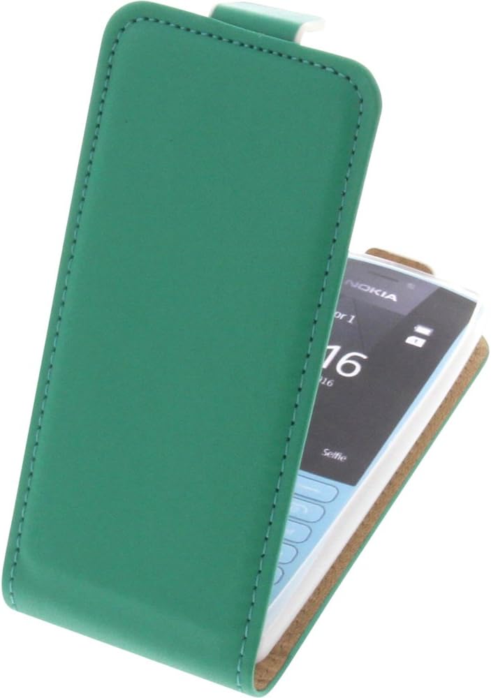 Cover for Nokia 216 flip-style mobile phone case green: Amazon.co.uk ...