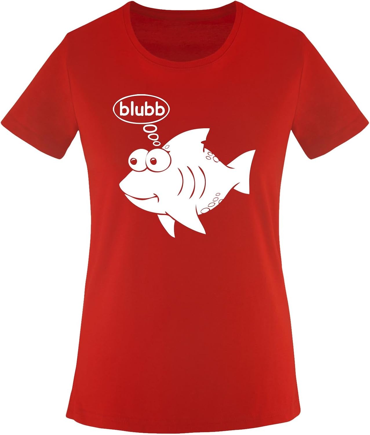 Fisch blubb - Damen Frauen T-Shirt Gr. XS bis XXL Diverse Farben ...